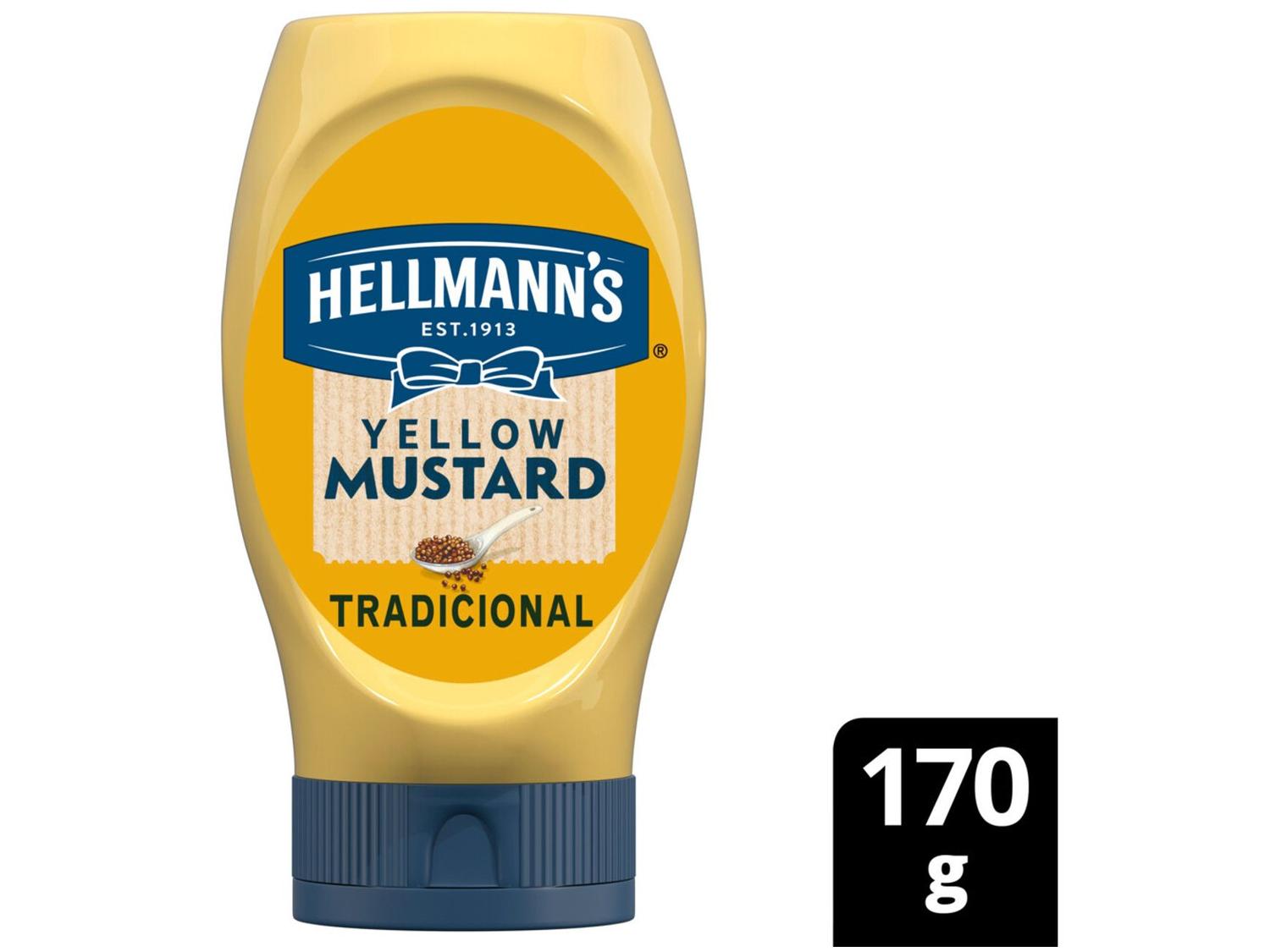 Mostarda Amarela Hellmanns Yellow Mustard 170g