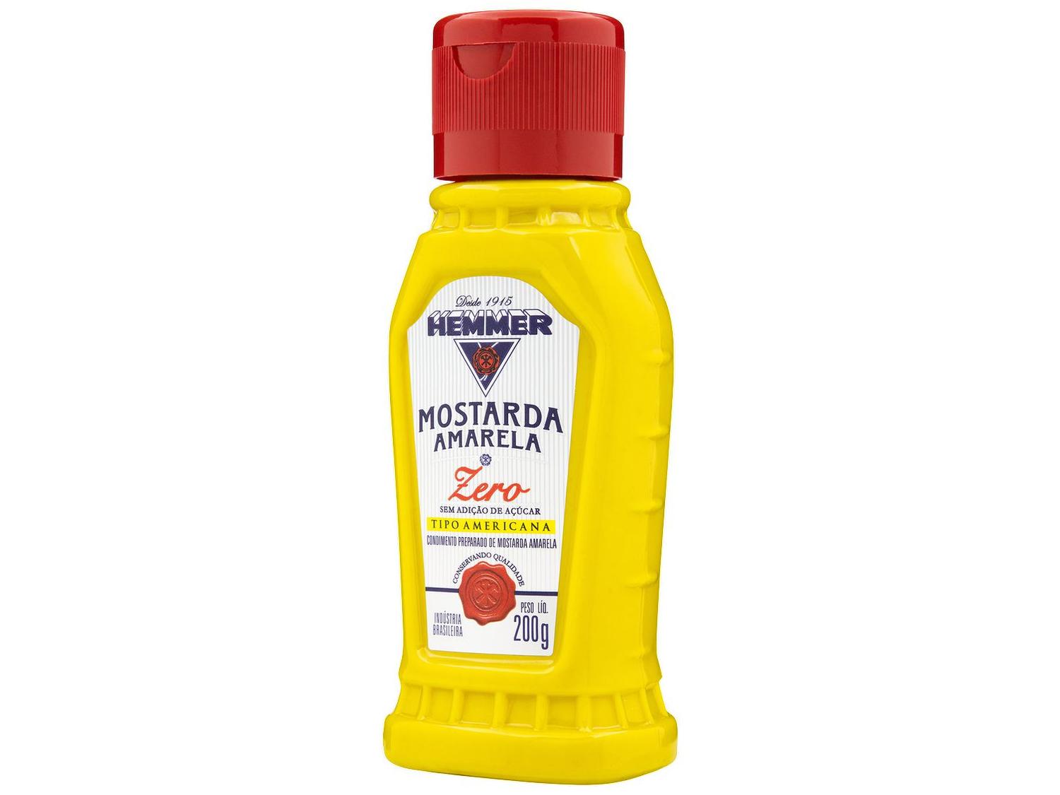 Mostarda Amarela Tradicional Zero Hemmer Tipo Americana 200g