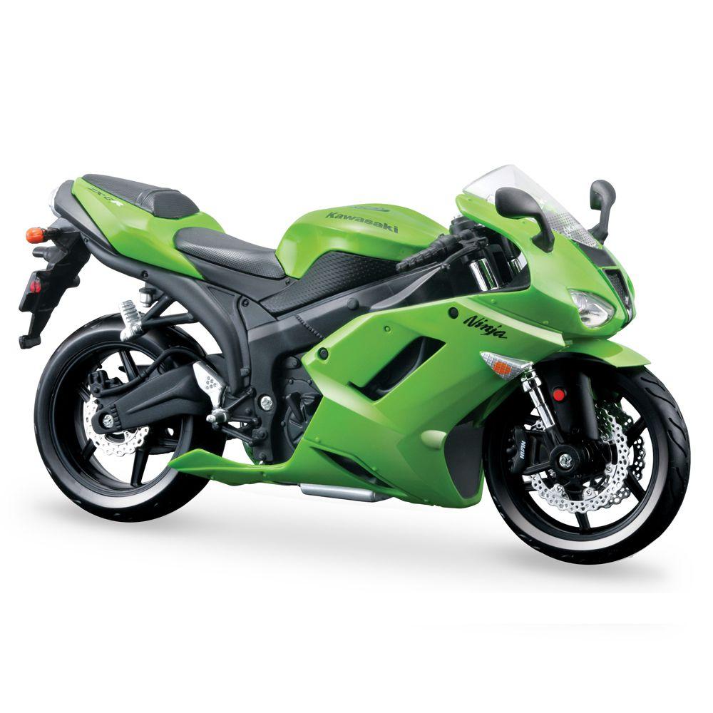 Moto Kawasaki Ninja ZX-10R Verde - Fresh Metal 2 Wheelers - 1:18 ...