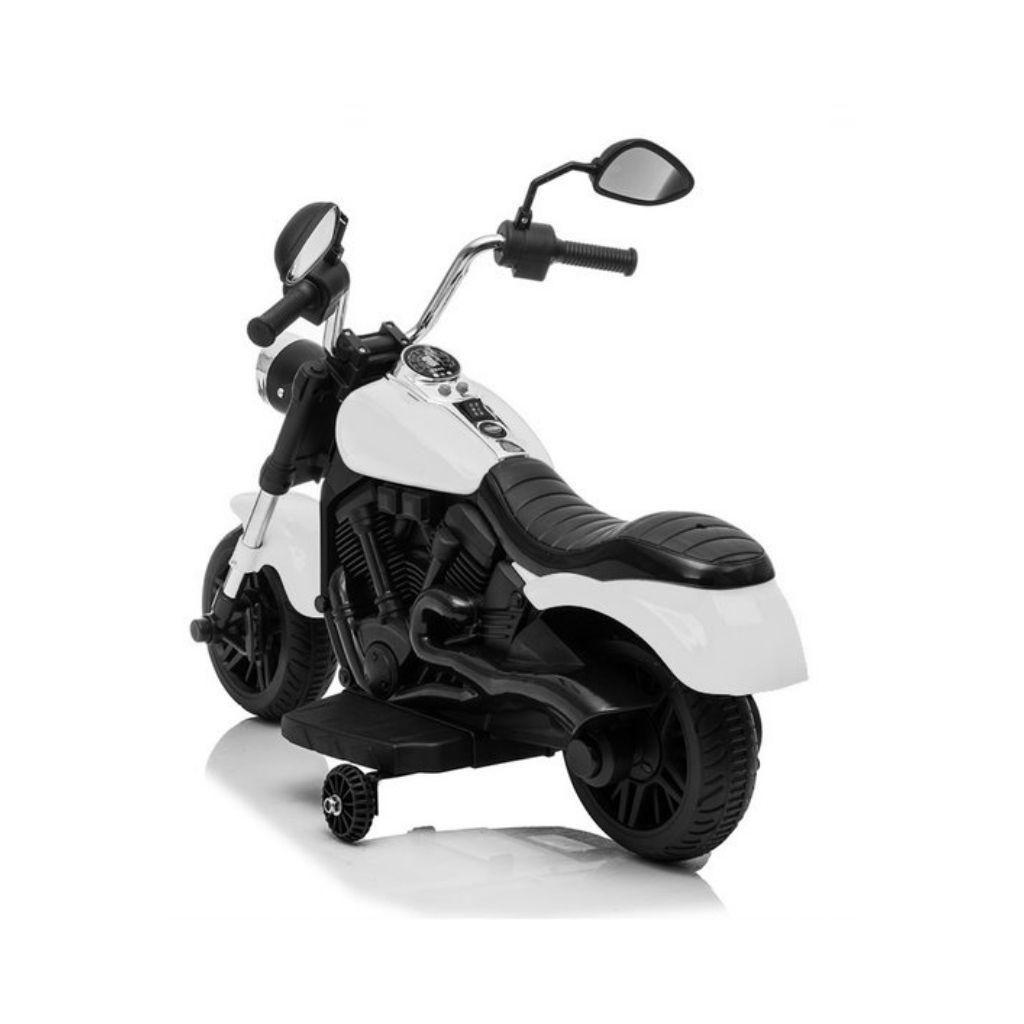 Motocicleta Branca Infantil Eletrica 6v + Rodinha Bang Toys - Moto ...