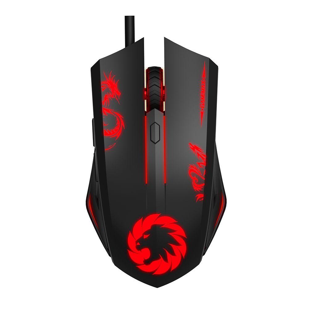 Mouse Gamer Gamemax MG386 3200Dpi USB 4Colors Led Preto - Mouse Gamer ...