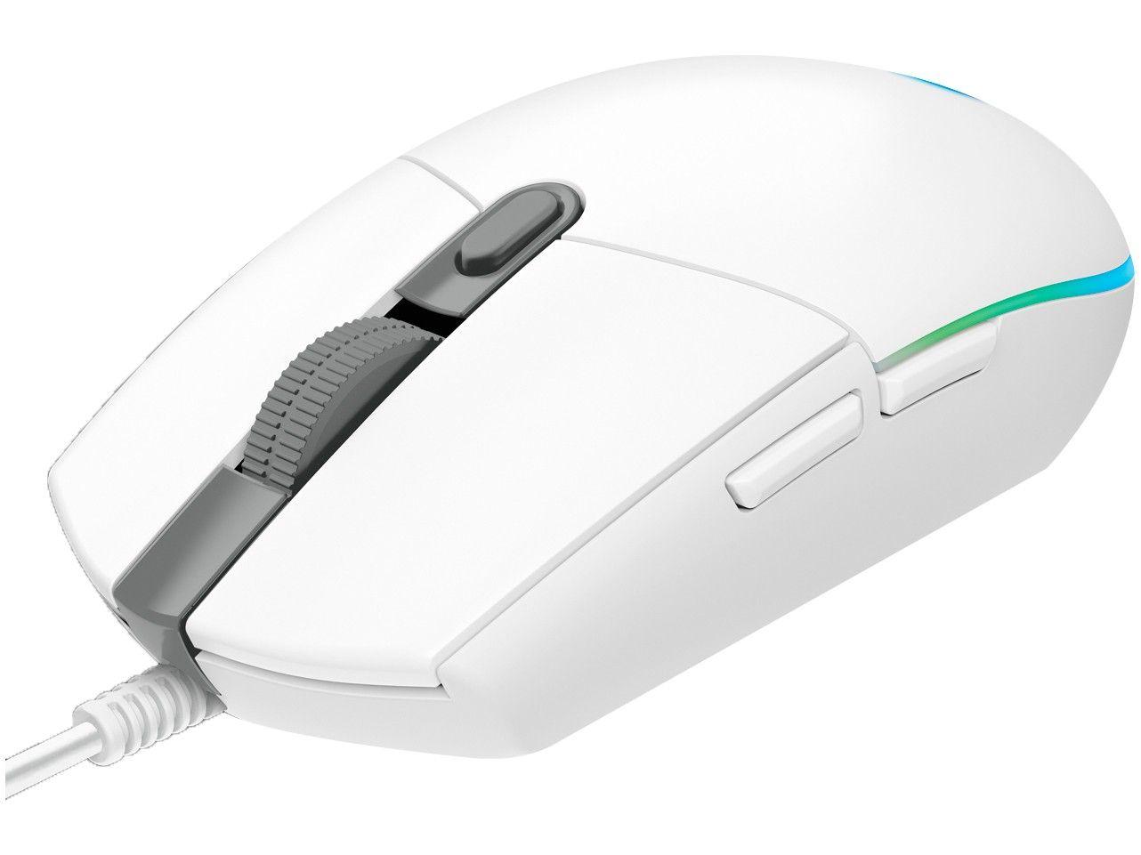 Mouse Gamer Logitech G Óptico 8000DPI 6 Botões