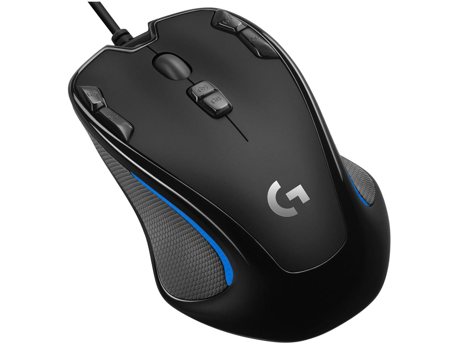 Mouse Gamer Logitech Óptico 2500DPI 9 Botões - Preto G300s - Mouse ...