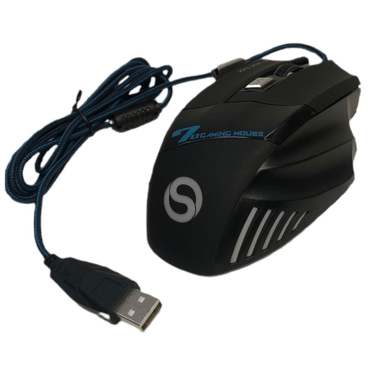 Mouse Gamer Óptico 2400 Dpi 7 Botões Led X7 SHINKA - Mouse Gamer ...