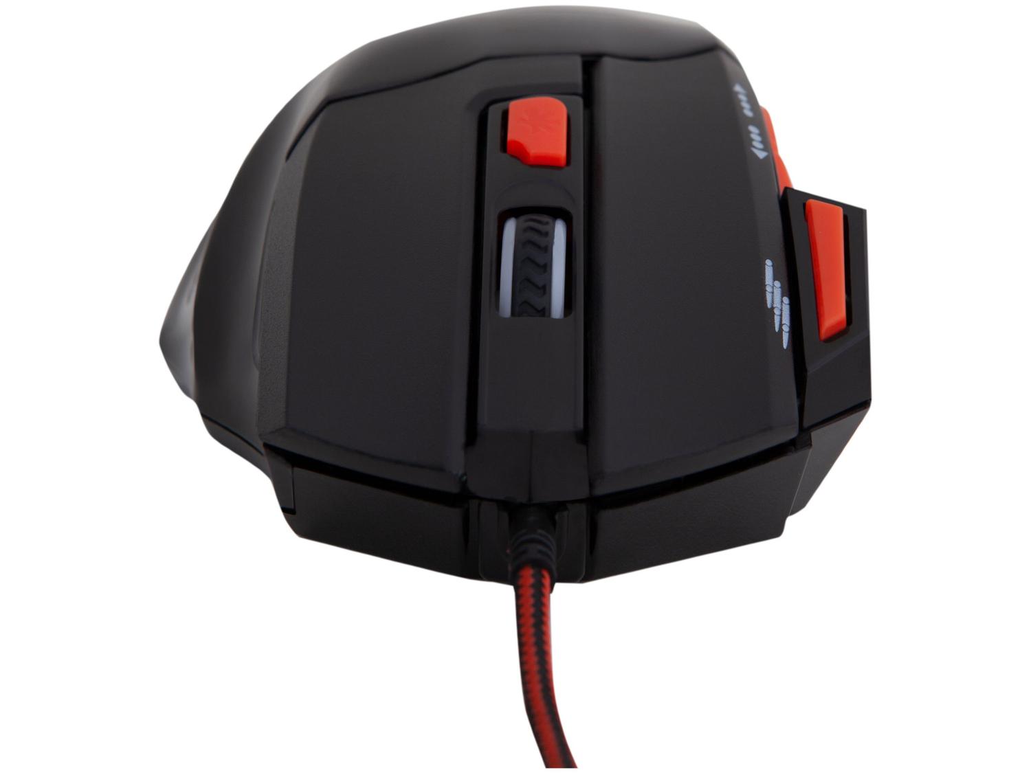 Mouse Gamer Óptico 2400dpi Multilaser XGamer Fire Button