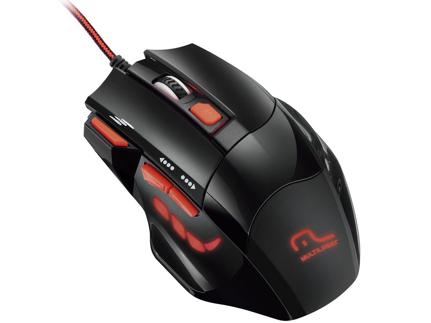 Mouse Gamer Óptico 2400dpi Multilaser - XGamer Fire Button - Mouse ...