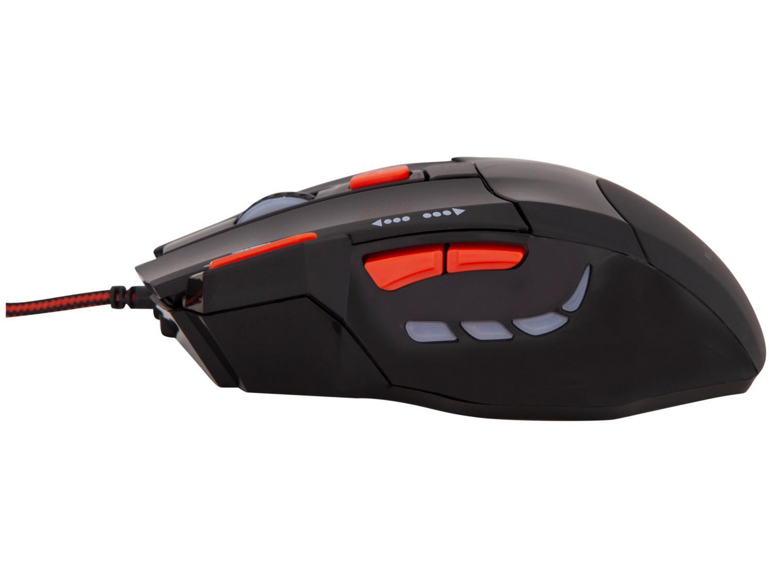 Mouse Gamer Óptico 2400dpi Multilaser XGamer Fire Button
