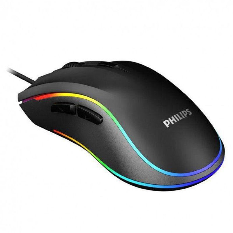 Mouse Gamer Philips Profissional Rápido e Preciso 4000 Dpi Rgb ...