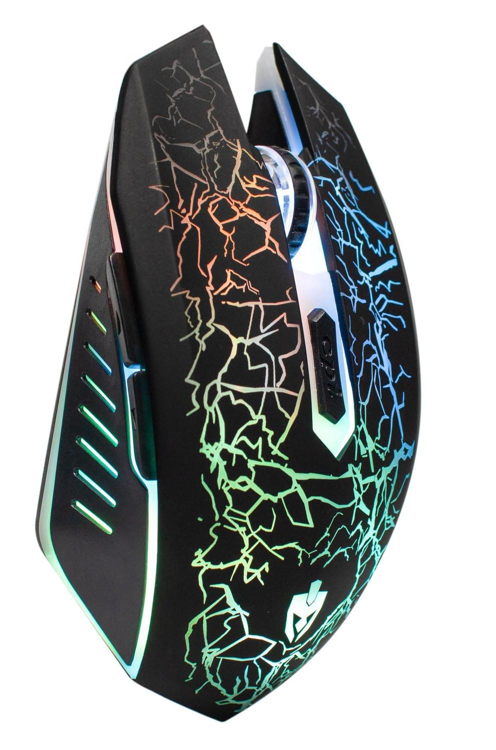 Mouse Gamer Rayden EG-104 2400 DPI 6 Botões LED Rainbow - Evolut ...