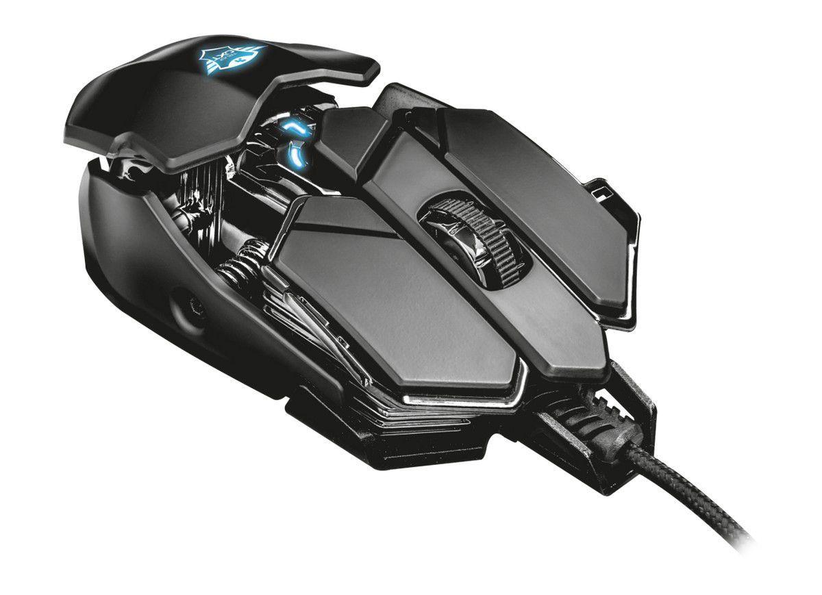 Mouse Gamer Trust X-Ray Illuminated GXT 138, 4000 DPI, 10 Botões ...