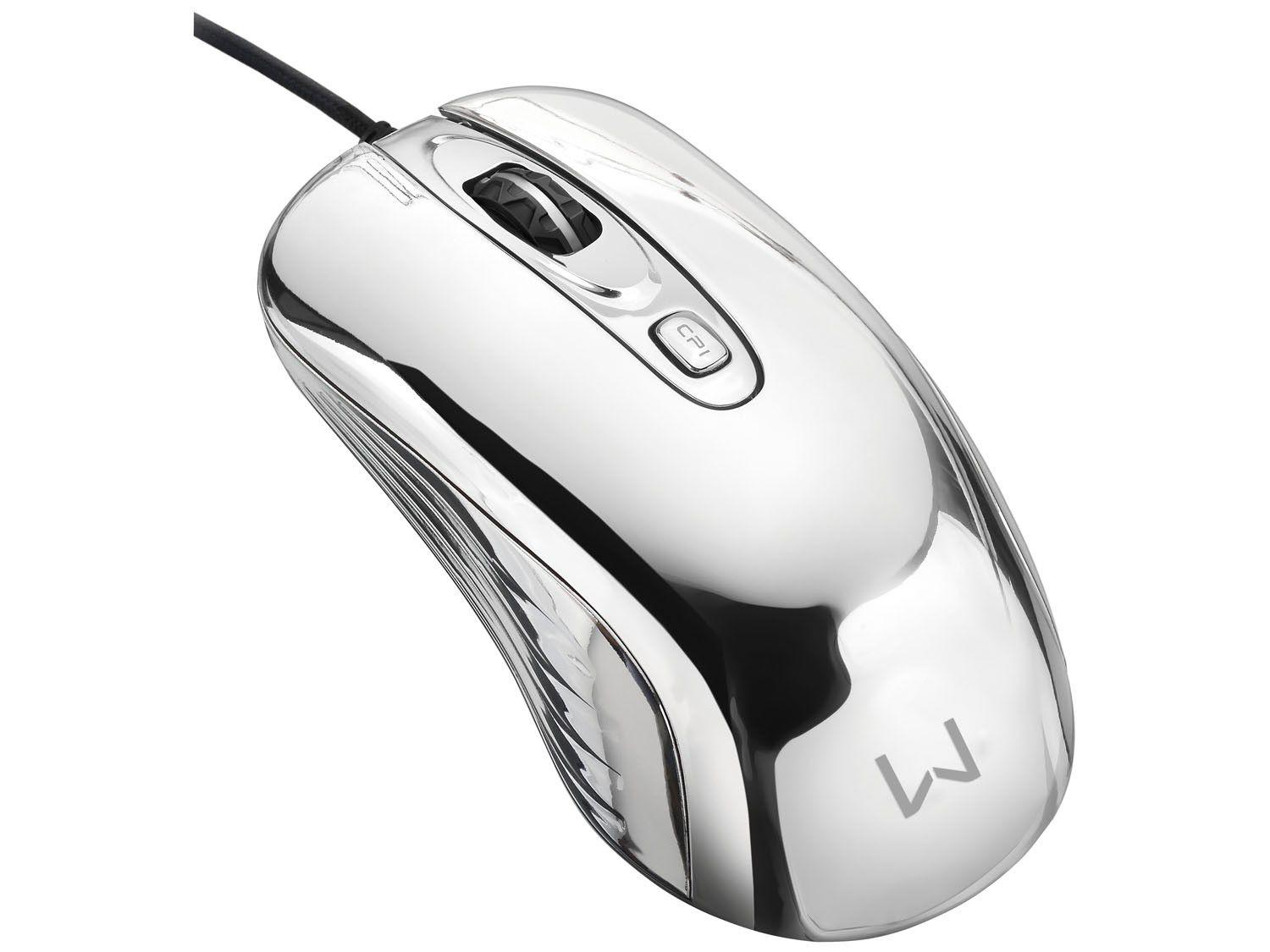 Mouse Óptico 1600dpi USB - Multilaser Gamer Chrome Warrior M0228 ...
