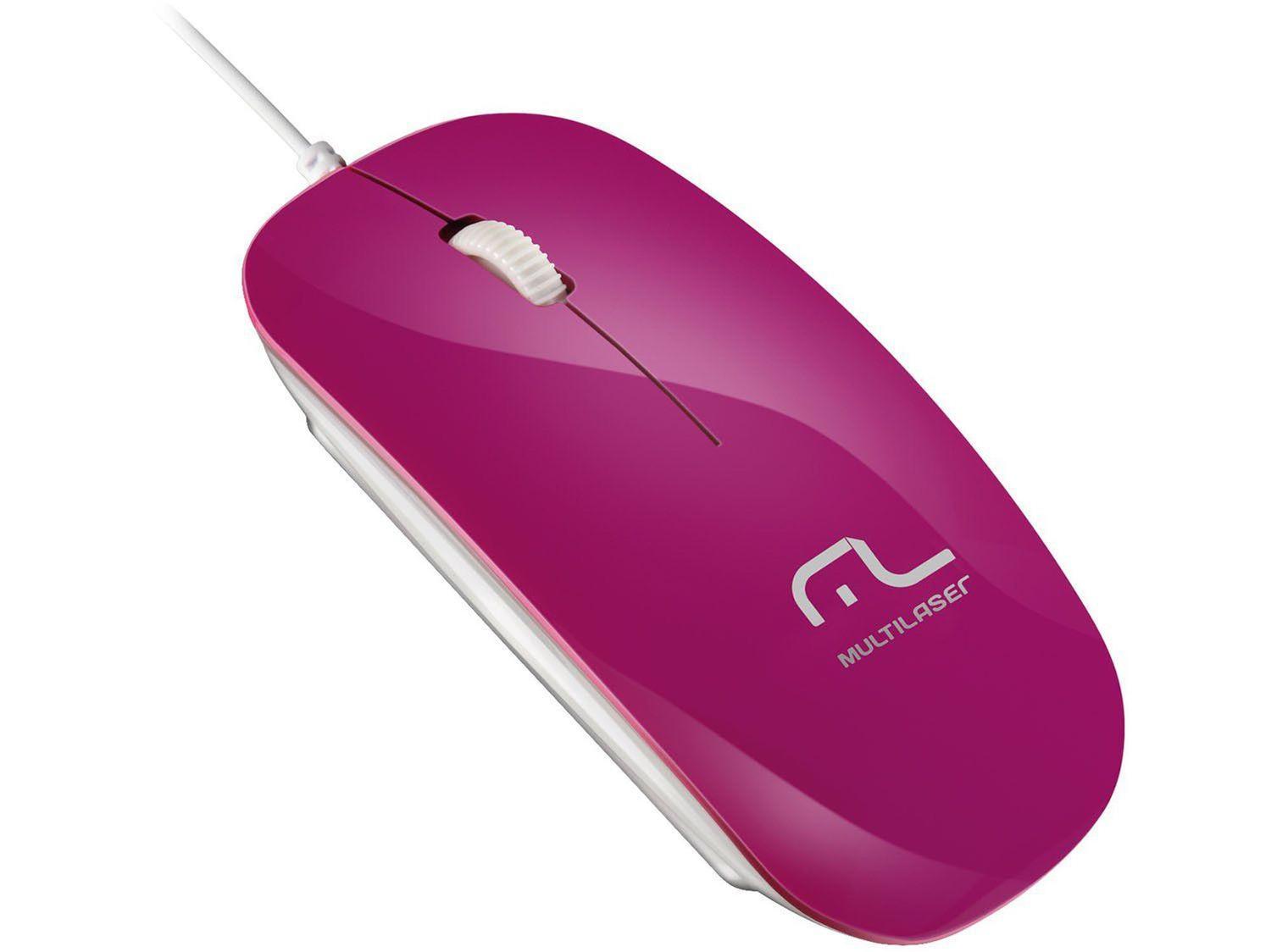 Mouse Óptico 800dpi - Multilaser Colors Slim - Mouse - Magazine Luiza