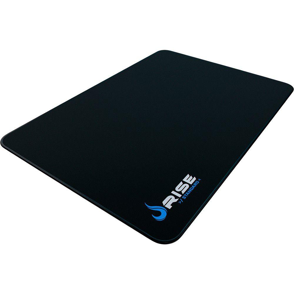 Mouse Pad Grande com Bordas Costuradas Gaming Standard Preto Rise Mode ...