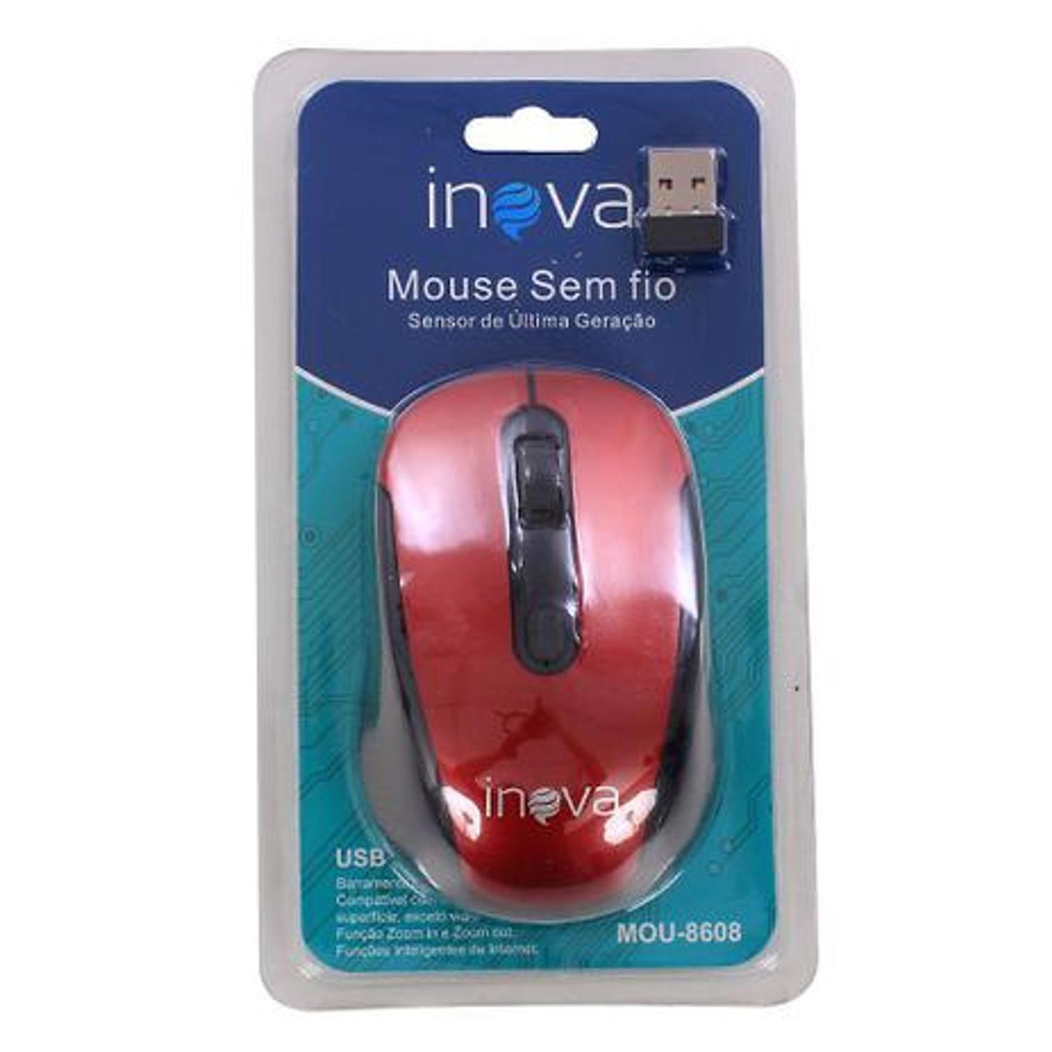 Mouse sem fio usb 3.0 inova mou-8609 - Mouse - Magazine Luiza