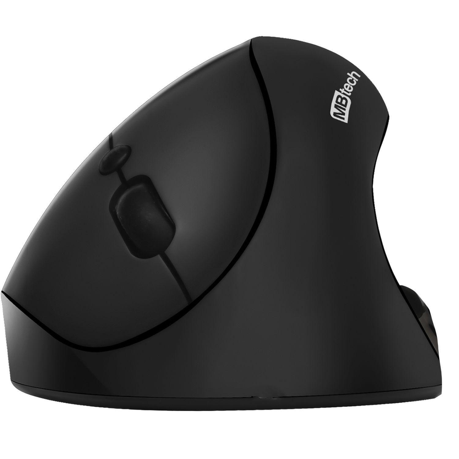 Mouse Vertical Óptico Ergonômico Gamer USB Sem Fio Wireless Mbtech ...