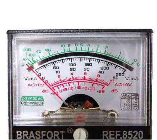 Multímetro Com Visor Analógico A Pilha Brasfort - Multímetro - Magazine ...