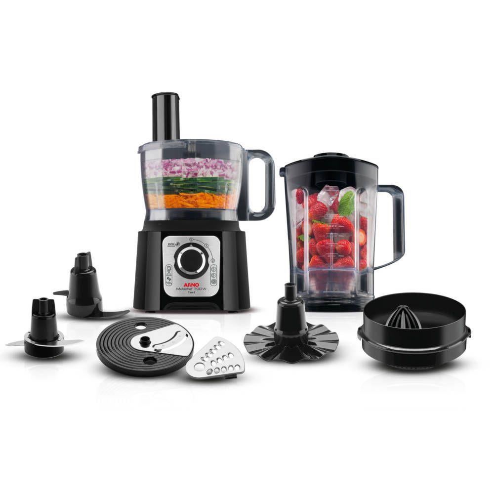 Multiprocessador Arno Multichef 700W 7 em 1 Preto 220V - Processador ...