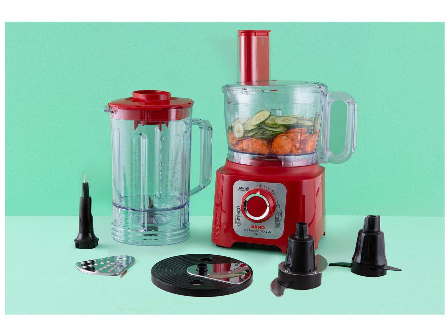 Multiprocessador de Alimentos Arno Vermelho Multichef 700W