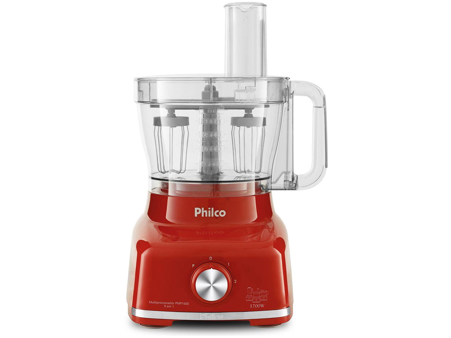 Multiprocessador de Alimentos Philco Vermelho PMP1600V 1700W