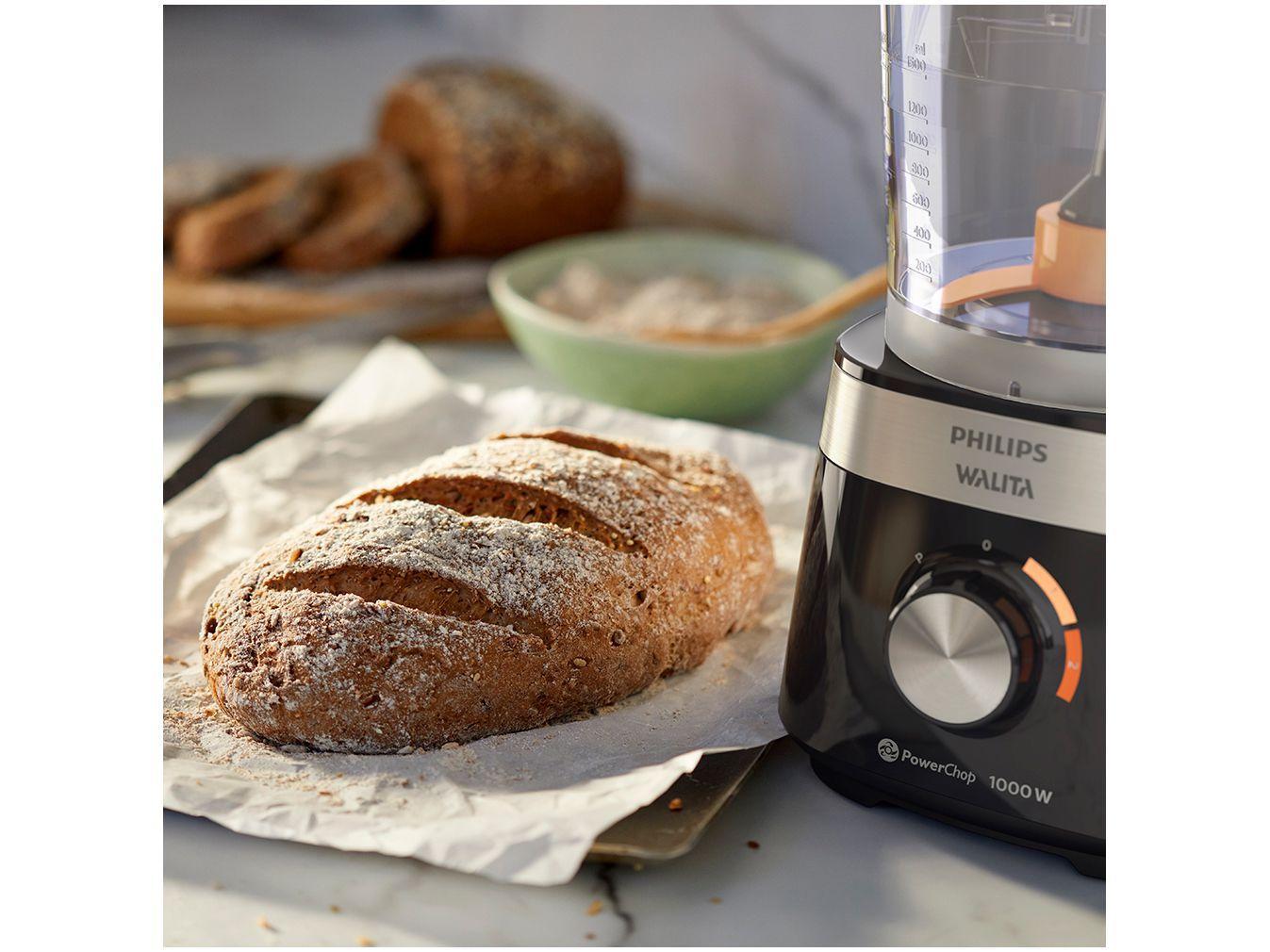 Multiprocessador de Alimentos Philips Preto PowerChop RI7303 1000W