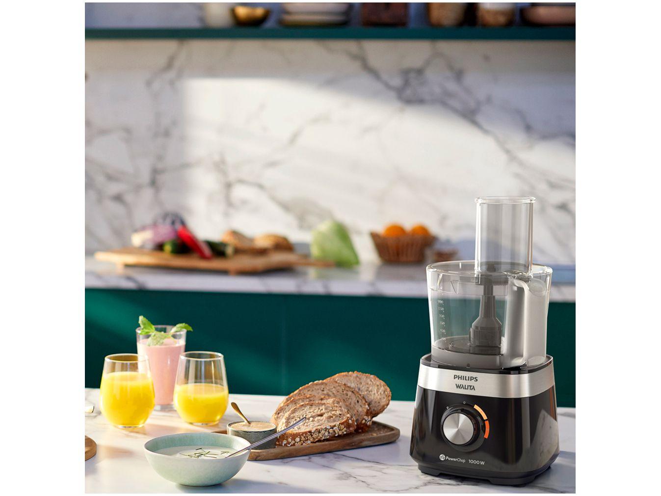 Multiprocessador de Alimentos Philips Preto PowerChop RI7303 1000W