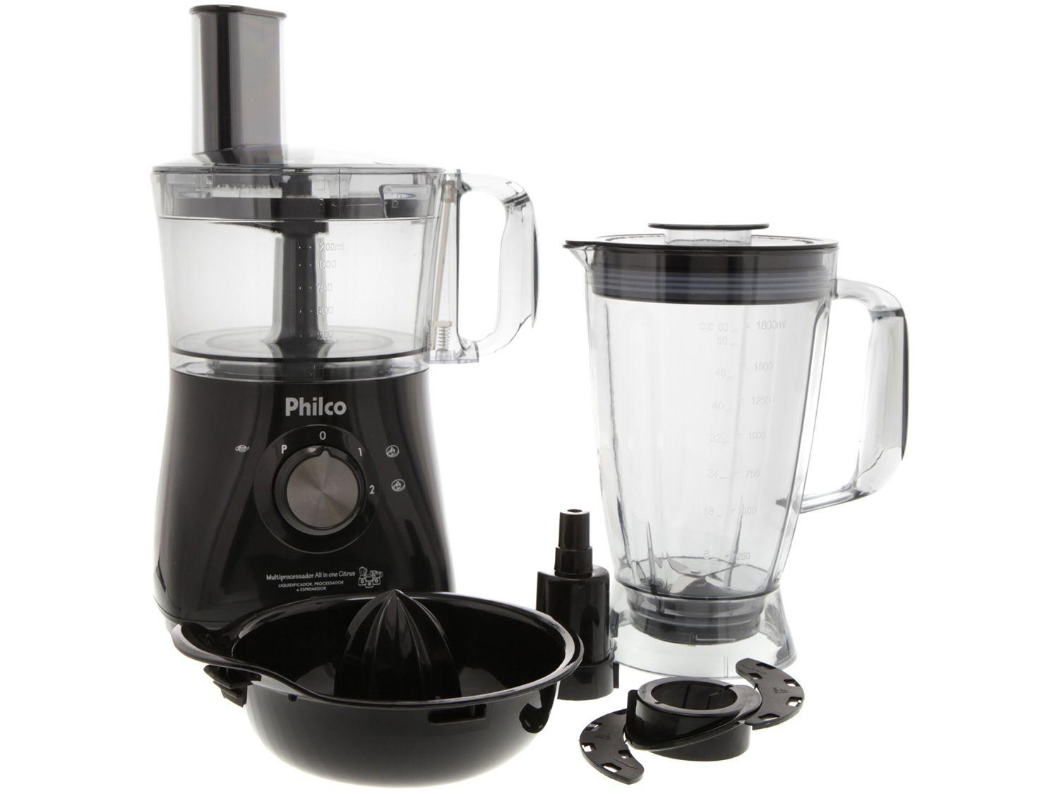 Multiprocessador Philco Preto All in One 2 Citrus 2 Velocidades ...