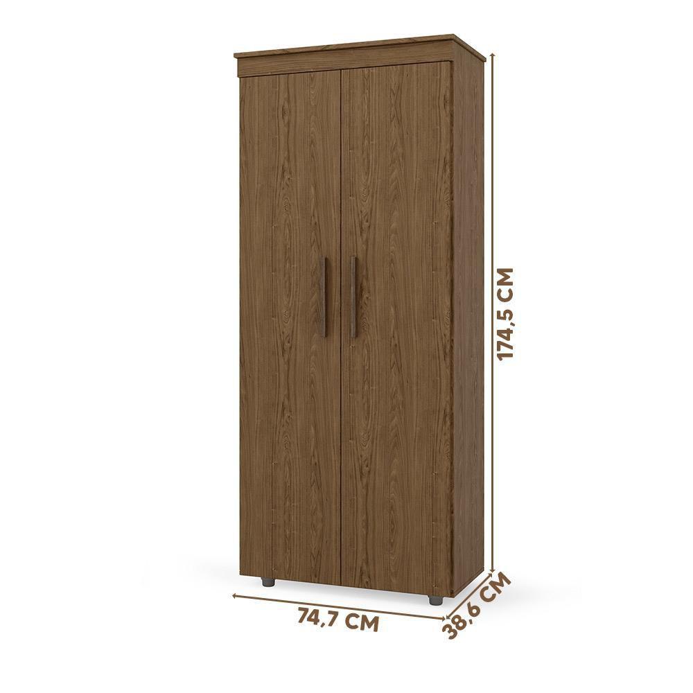Multiuso Com Gaveta 2 Portas Chocolate Wood Advantage Batrol - Armário ...