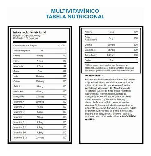 Multivitaminico 120 Cápsulas Growth - Growth Supplements ...