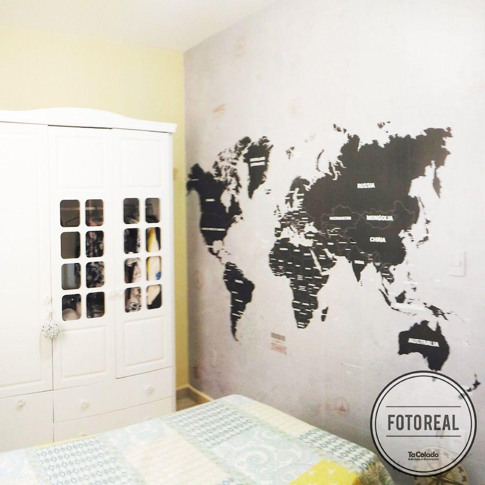 Mural Mapa Mundi - Tacolado. - Mapas e Atlas - Magazine Luiza