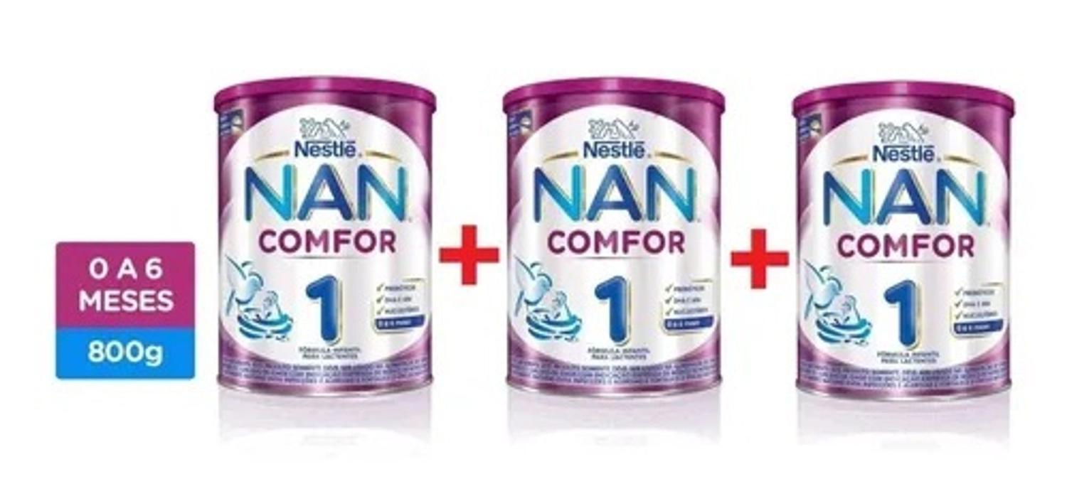 Nan 1 800g kit 3 latas - NESTLE - Leite em Pó - Magazine Luiza