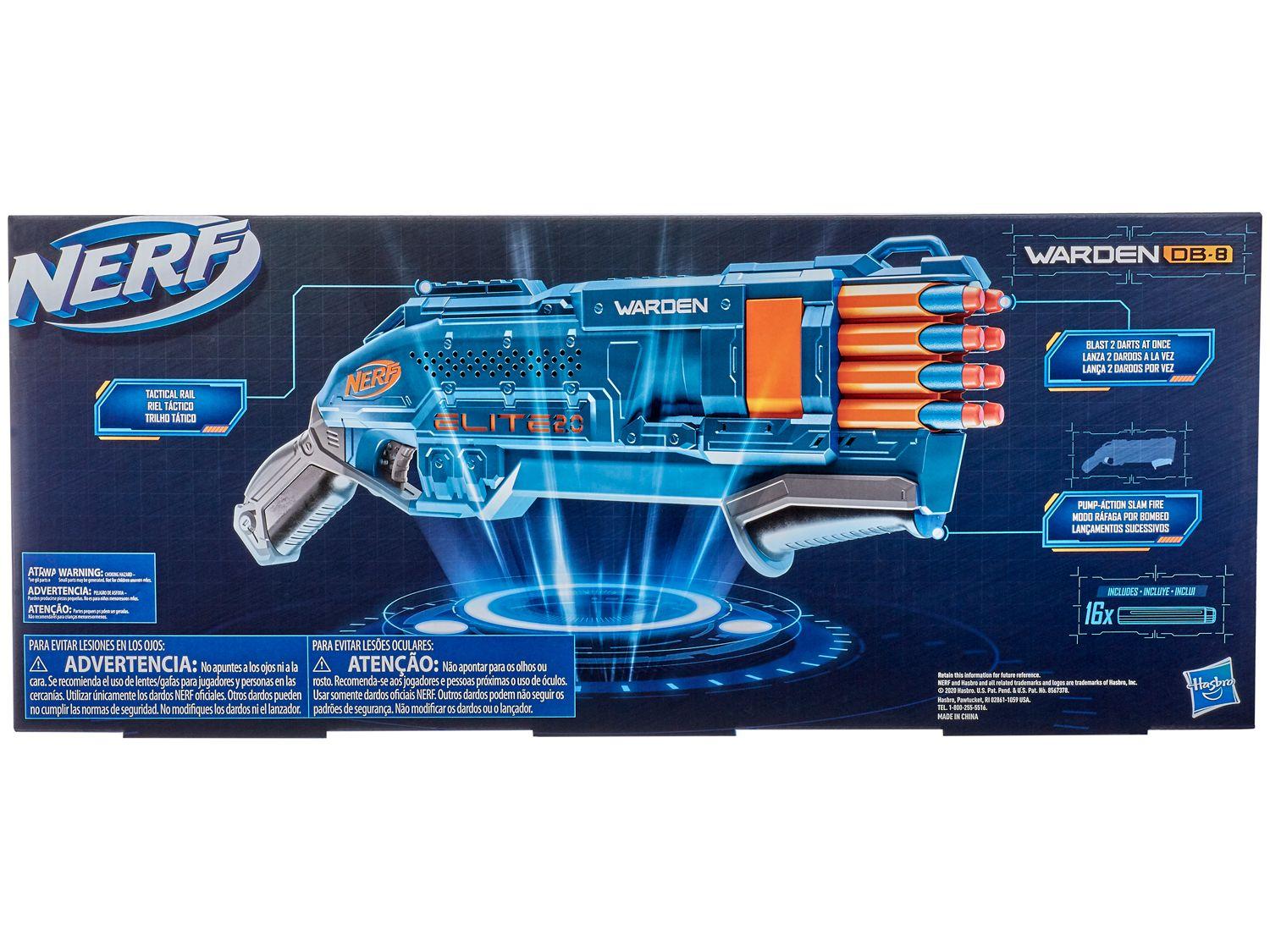 Nerf Elite 2.0 Warden DB-8 17 Peças