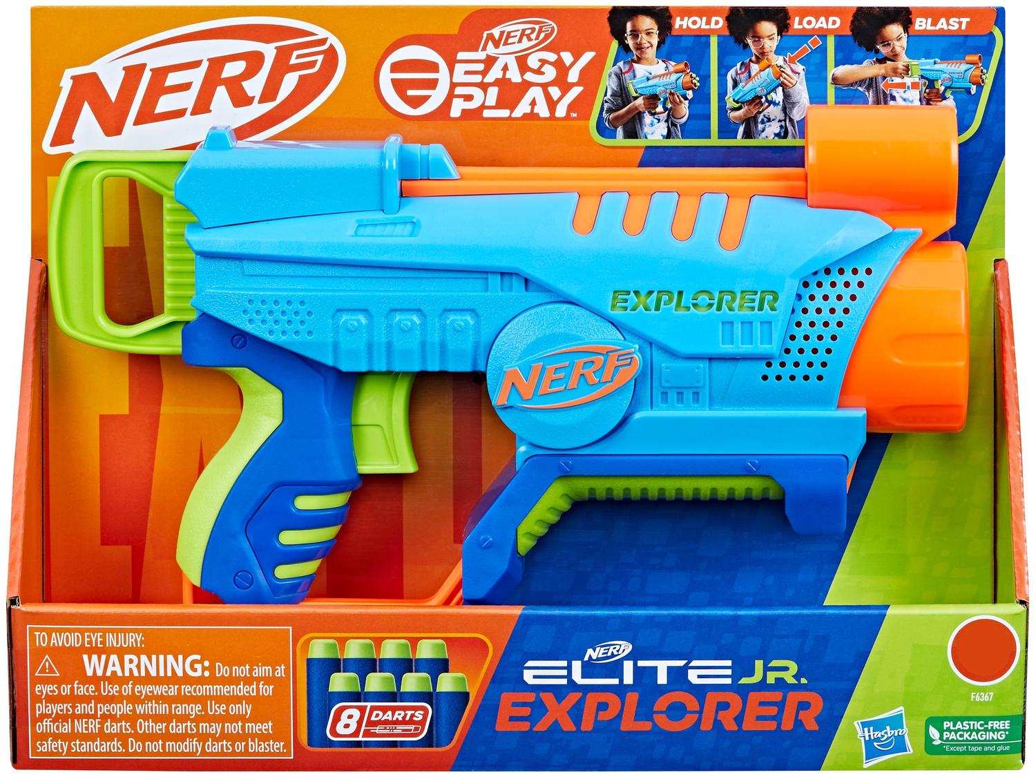 Nerf Elite Jr. Explorer Hasbro 9 Peças