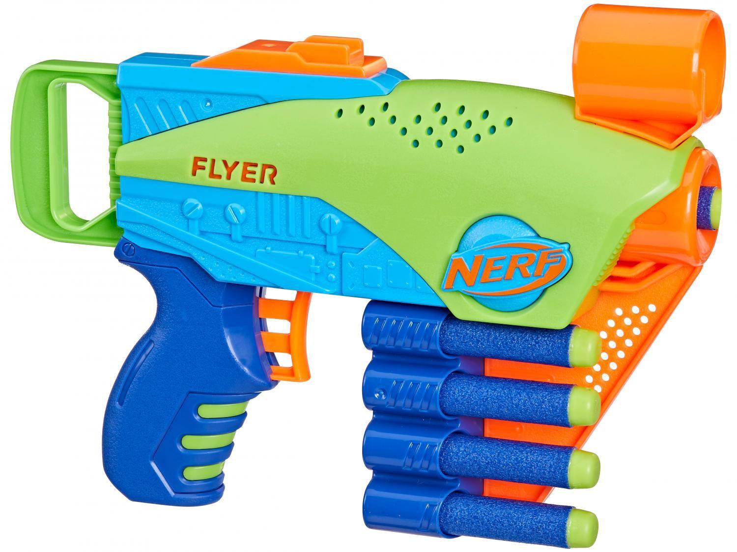 Nerf Elite Jr. Flyer Hasbro 6 Peças