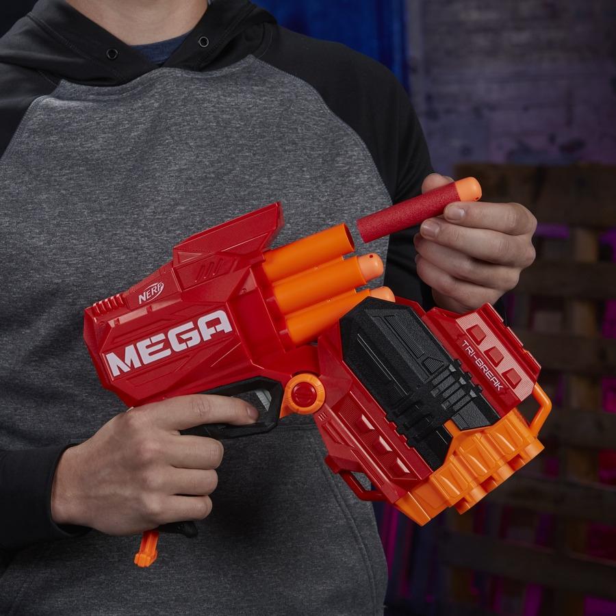 Nerf Mega Tri Break HASBRO E0103 - Lançadores de Dardos - Magazine Luiza