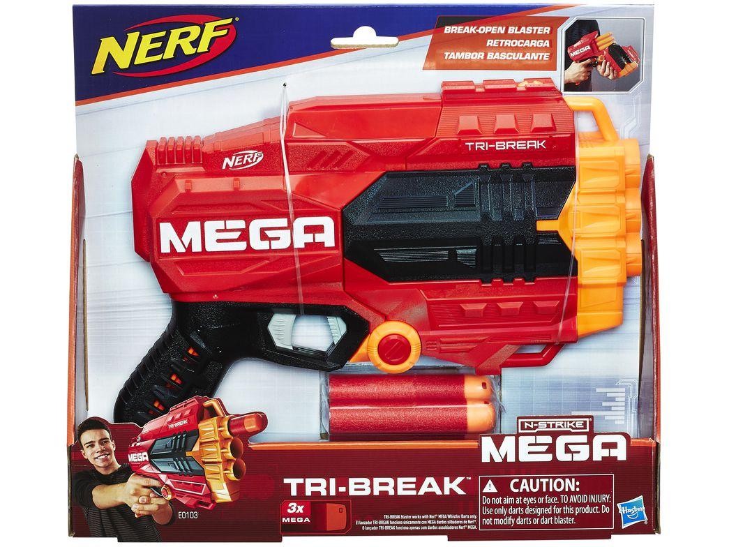 Nerf Mega Tri-Break Tambor Basculante Hasbro - 3 Dardos - Lançadores de ...