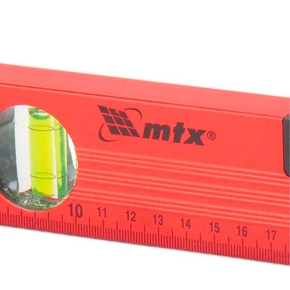 Nível de alumínio 40Pol. 100cm com 3 bolhas e régua MTX - 332299 - MTX ...