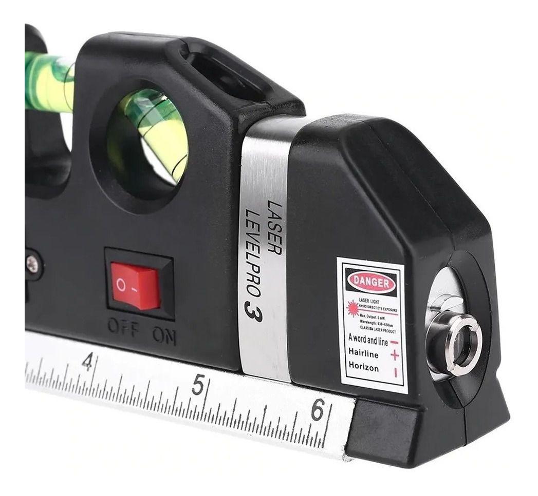 Nível Laser Profissional Trena Level 3 Estágios Nivelador - Nivelaser - Nível a Laser - Magazine ...