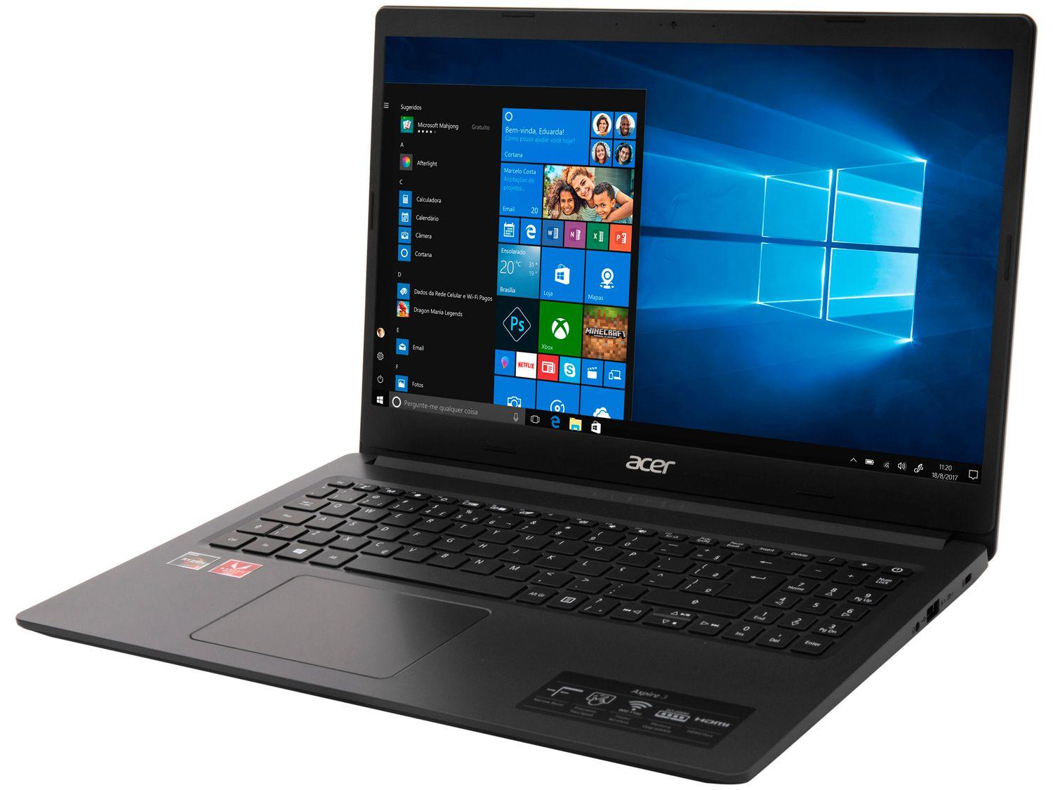 Notebook Acer Aspire 3 A315-23G-R2SE AMD Ryzen 5 - 8GB 256GB SSD 15,6 ...
