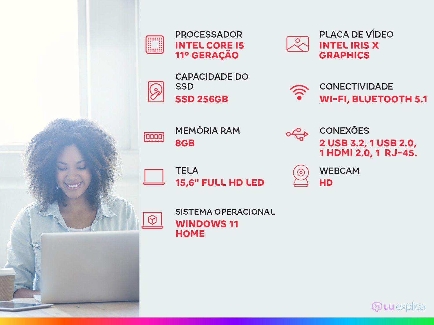 Notebook Acer Aspire 3 Intel Core i5 8GB 256GB SSD 15,6” Full HD ...