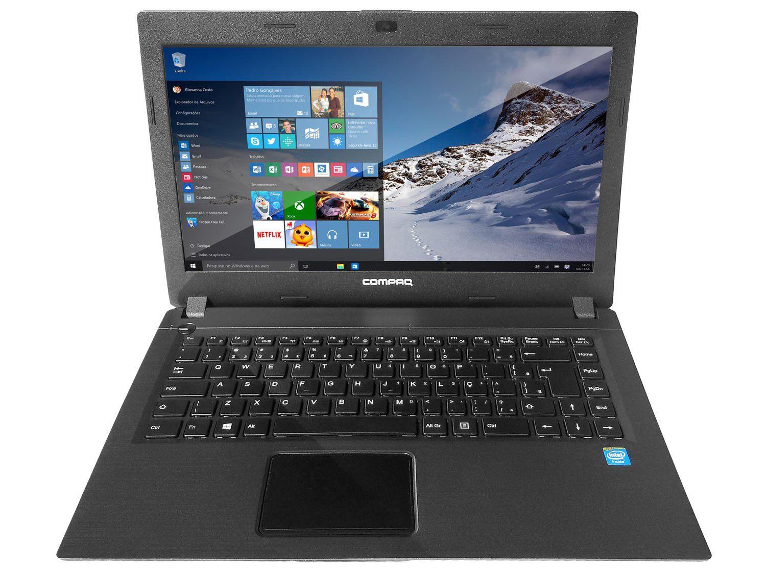 Notebook Compaq Presario CQ-23 Intel Dual Core - 4GB 500GB LED 14 ...
