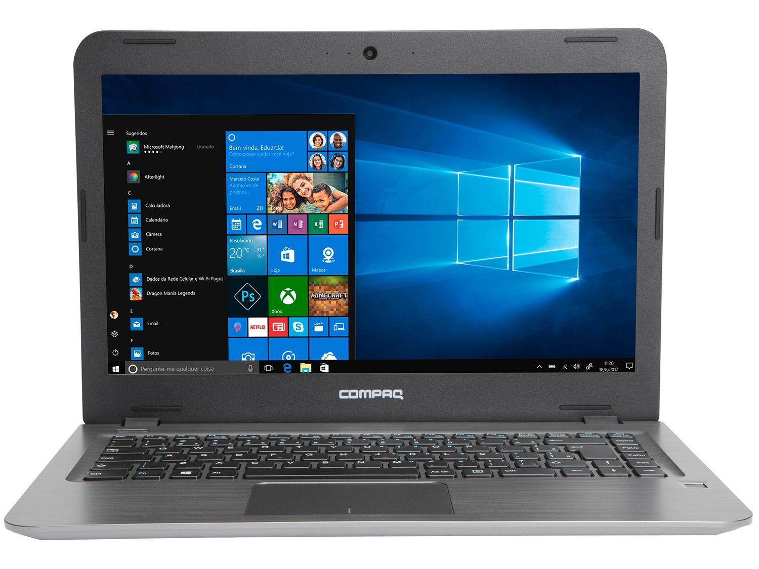 Notebook Compaq Presario CQ17 Intel Dual Core 4GB - 500GB LED 14 ...