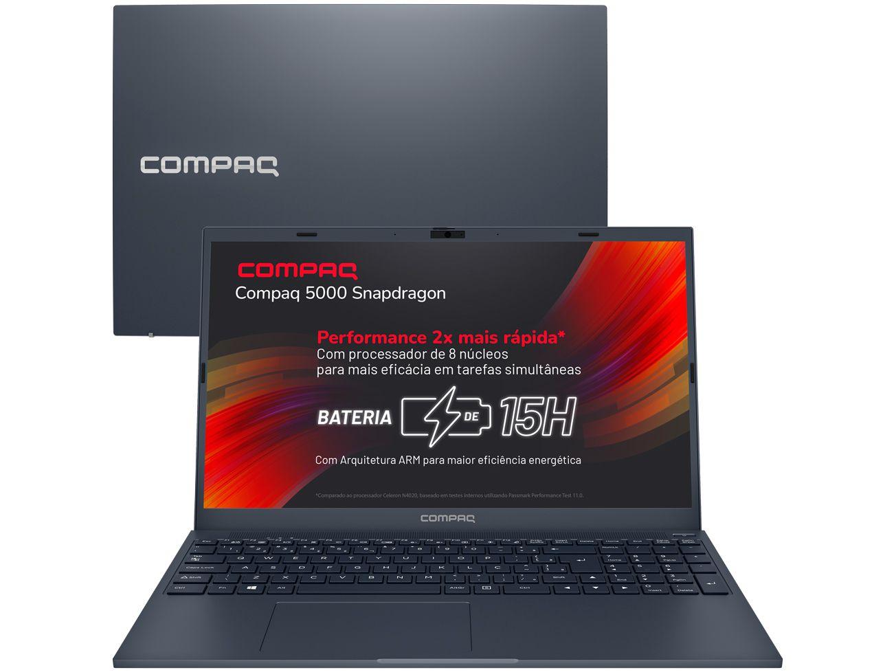 Notebook Compaq Presario Snapdragon 7c 4GB 128GB UFS 15,6” HD Windows 11