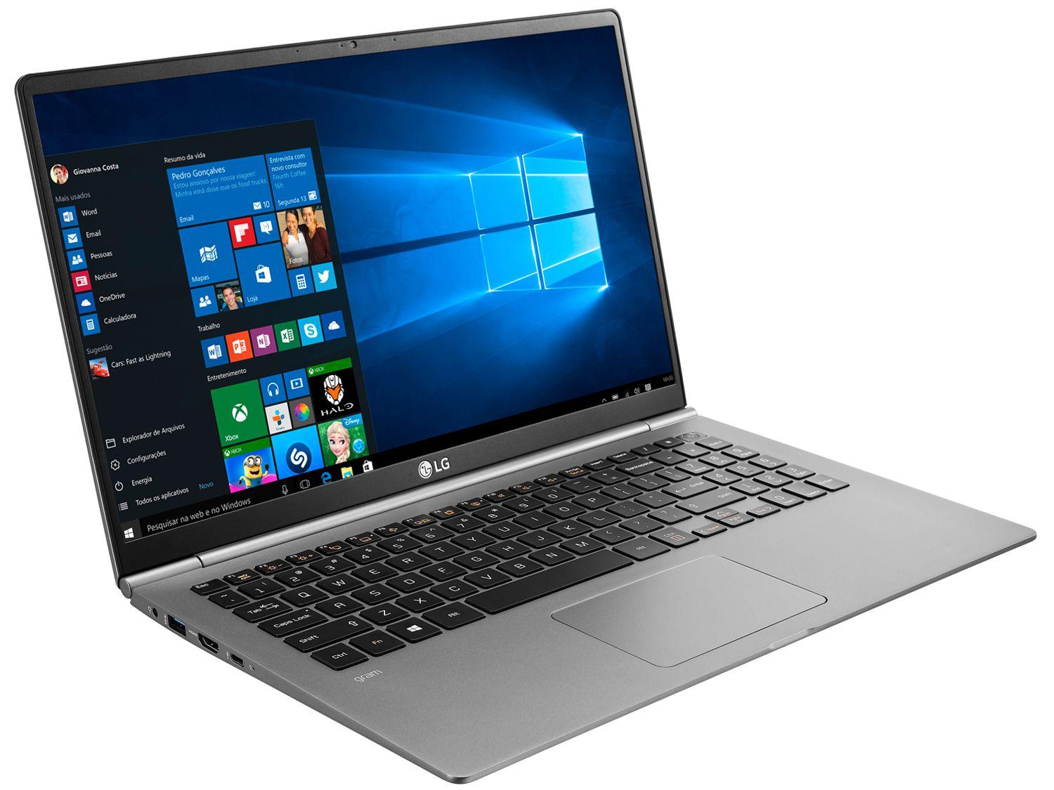 Notebook LG Gram 15Z980-G.BH72P1 Intel Core i7 8GB - 256GB SSD LED 15,6 ...