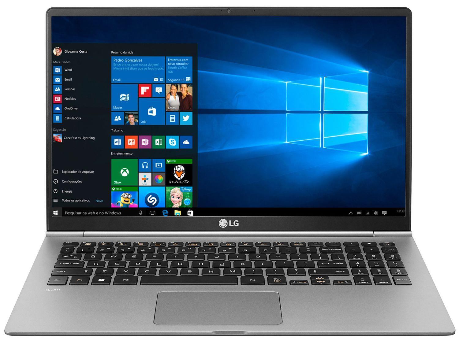 Notebook LG Gram 15Z980-G.BH72P1 Intel Core i7 8GB - SSD 256GB LED 15,6 ...