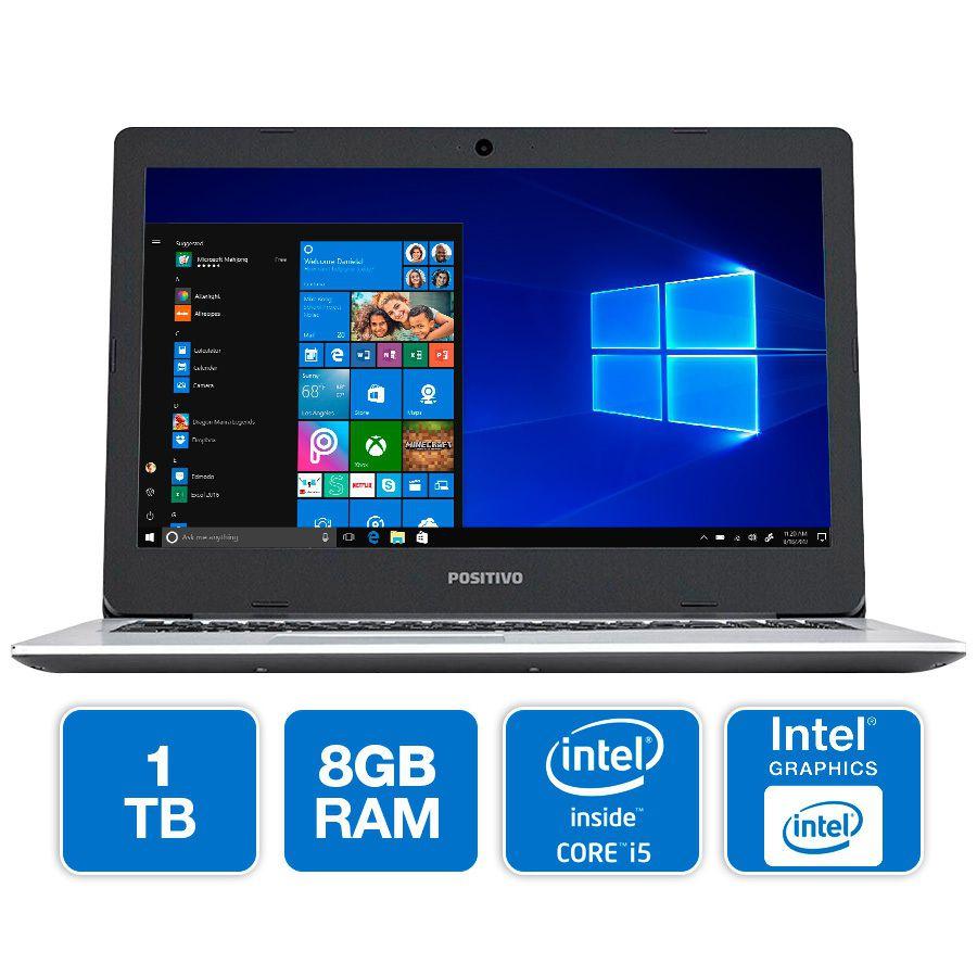 Notebook Positivo I5-6200U 8gb Hd 1Tb Hdmi Novo W10 Home - Notebook ...