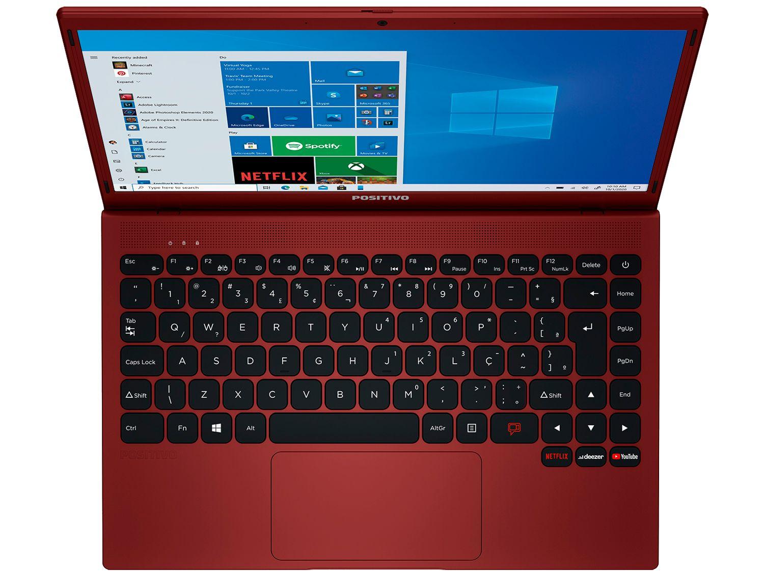 Notebook Positivo Motion Intel Atom - 4GB 128GB eMMC 14,1” LED Windows ...