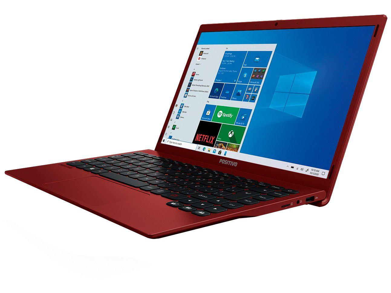 Notebook Positivo Motion Intel Atom - 4GB 128GB eMMC 14,1” LED Windows ...
