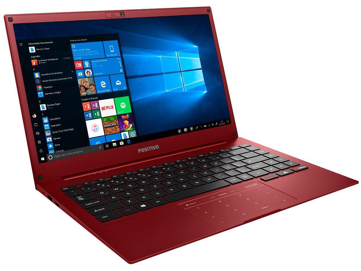 Notebook Positivo Motion Red Q232B Intel Quad Core - 2GB eMMC 32GB 14 ...
