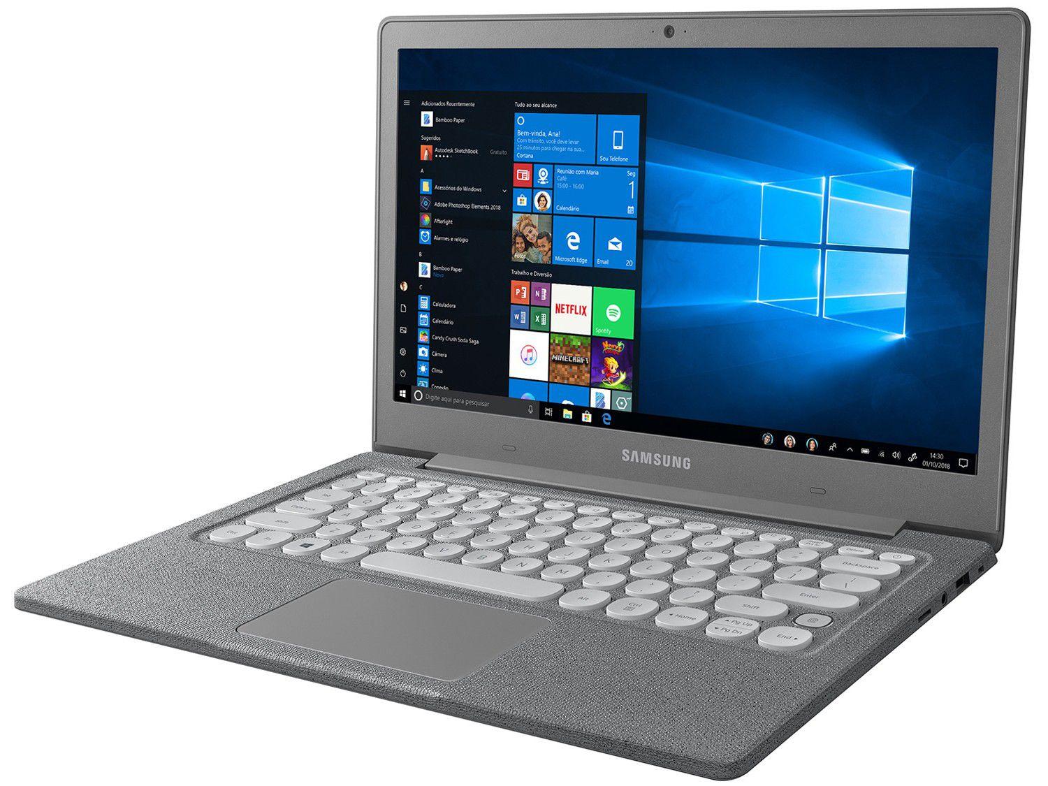 Notebook Samsung Flash F30 Intel Dual Core - 4GB SSD 64GB 13,3” Full HD ...