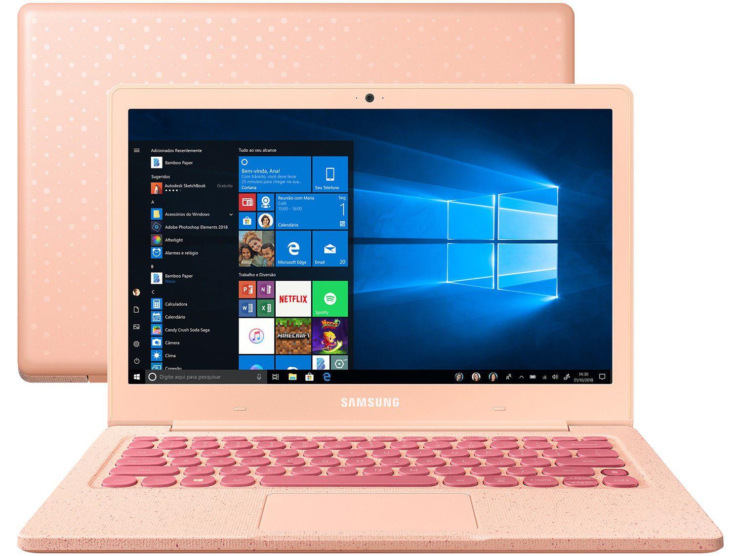 Notebook Samsung Flash F30 Intel Dual Core - 4GB SSD 64GB 13,3” Full HD ...